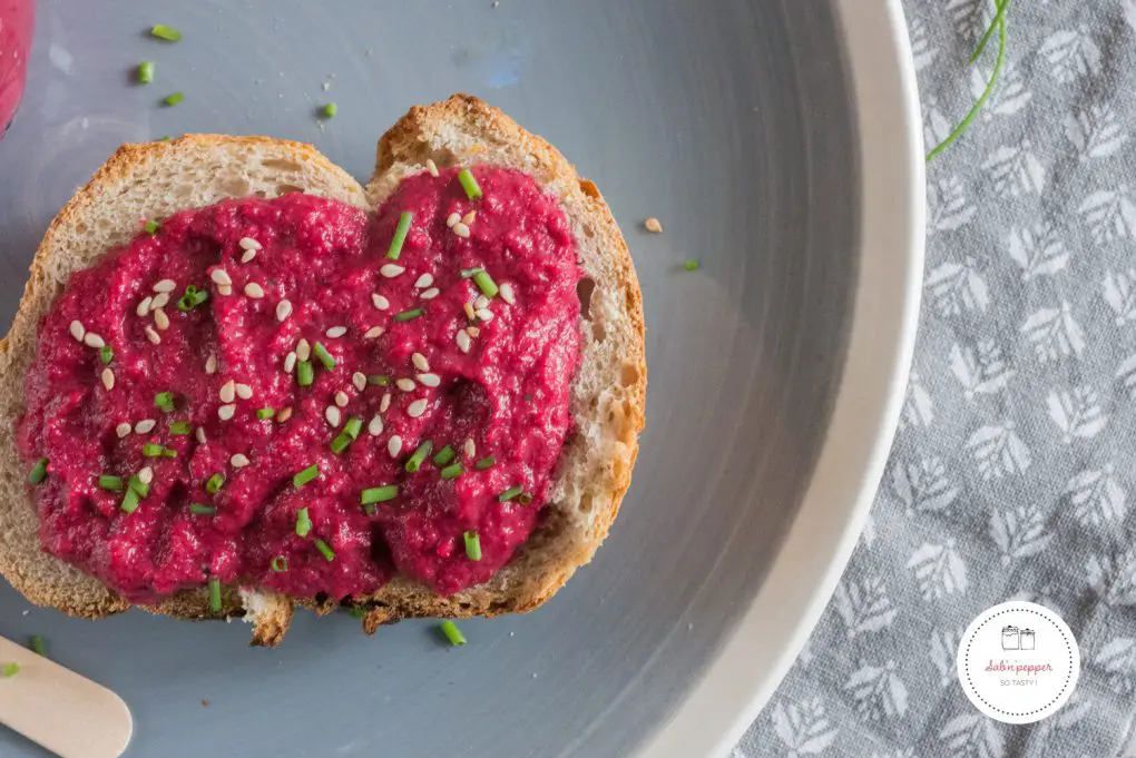 Houmous de betterave sans pois chiche sans tahini - Sab'n'Pepper