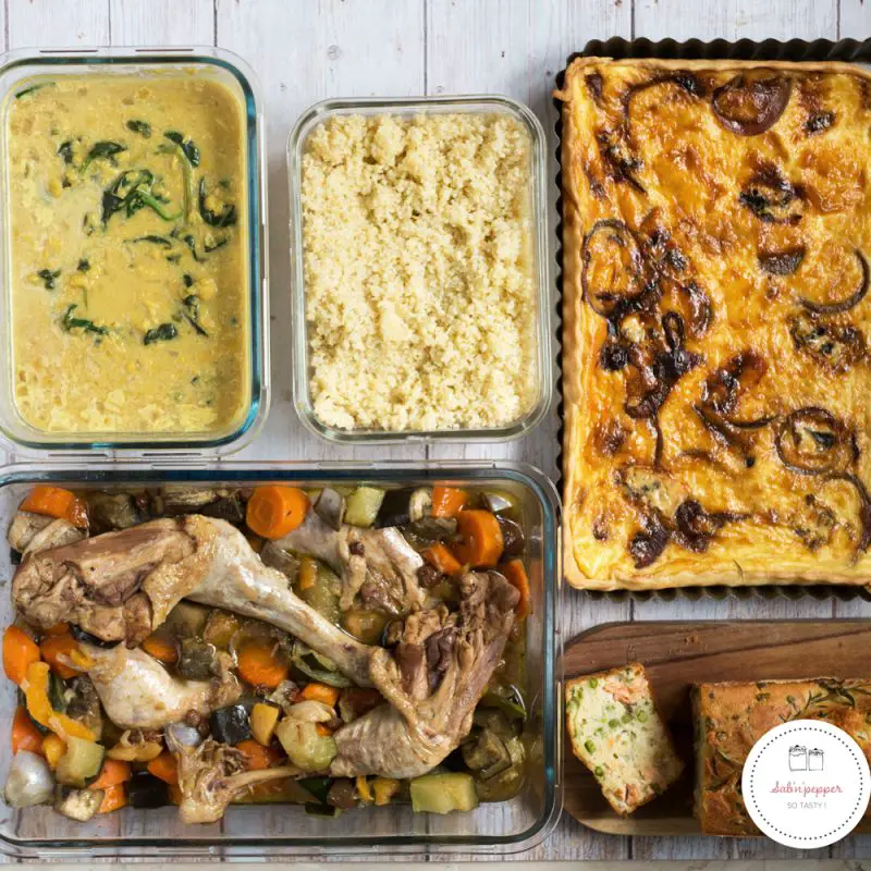 Batch cooking - Menu du 09 au 15 septembre - Sab'n'Pepper