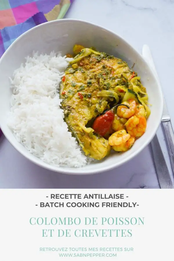 Colombo de poisson et crevettes antillais - Sab'n'Pepper