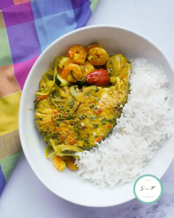 Colombo de poisson et crevettes antillais - Sab'n'Pepper